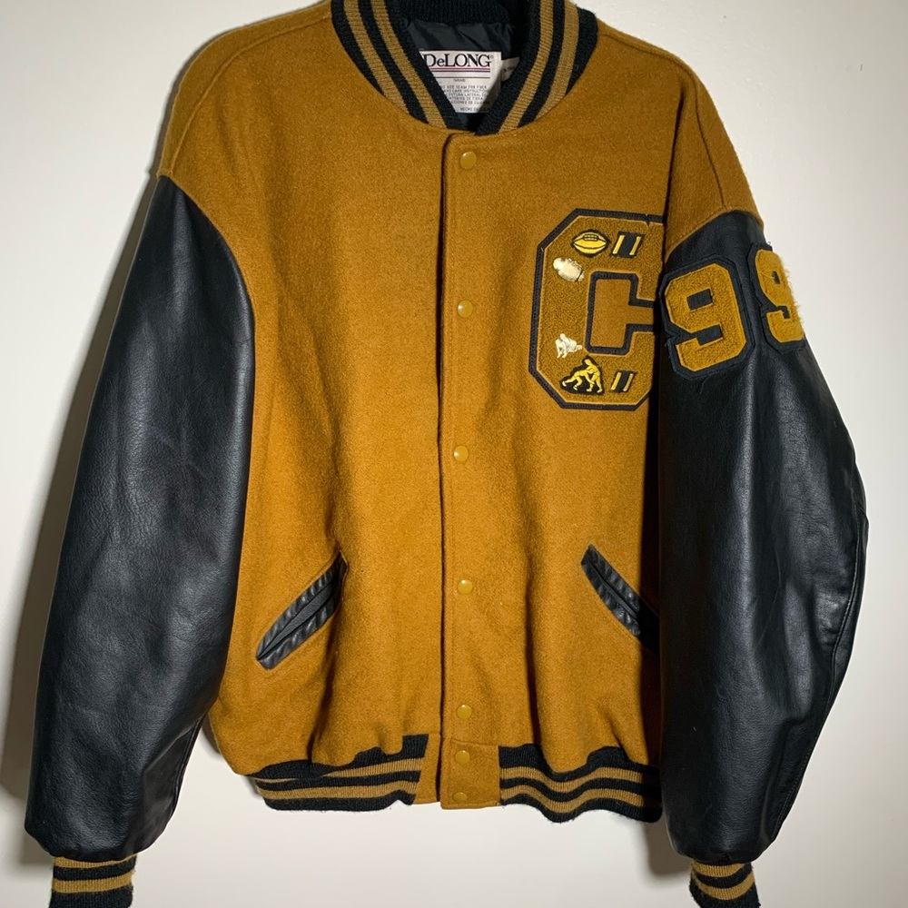 Vintage Varsity Jacket Complete With Championship Pat… - Gem